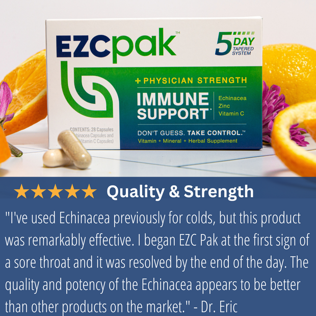 EZC Pak - Natural Immune Support Pack Echinacea Zinc Vitamin C
