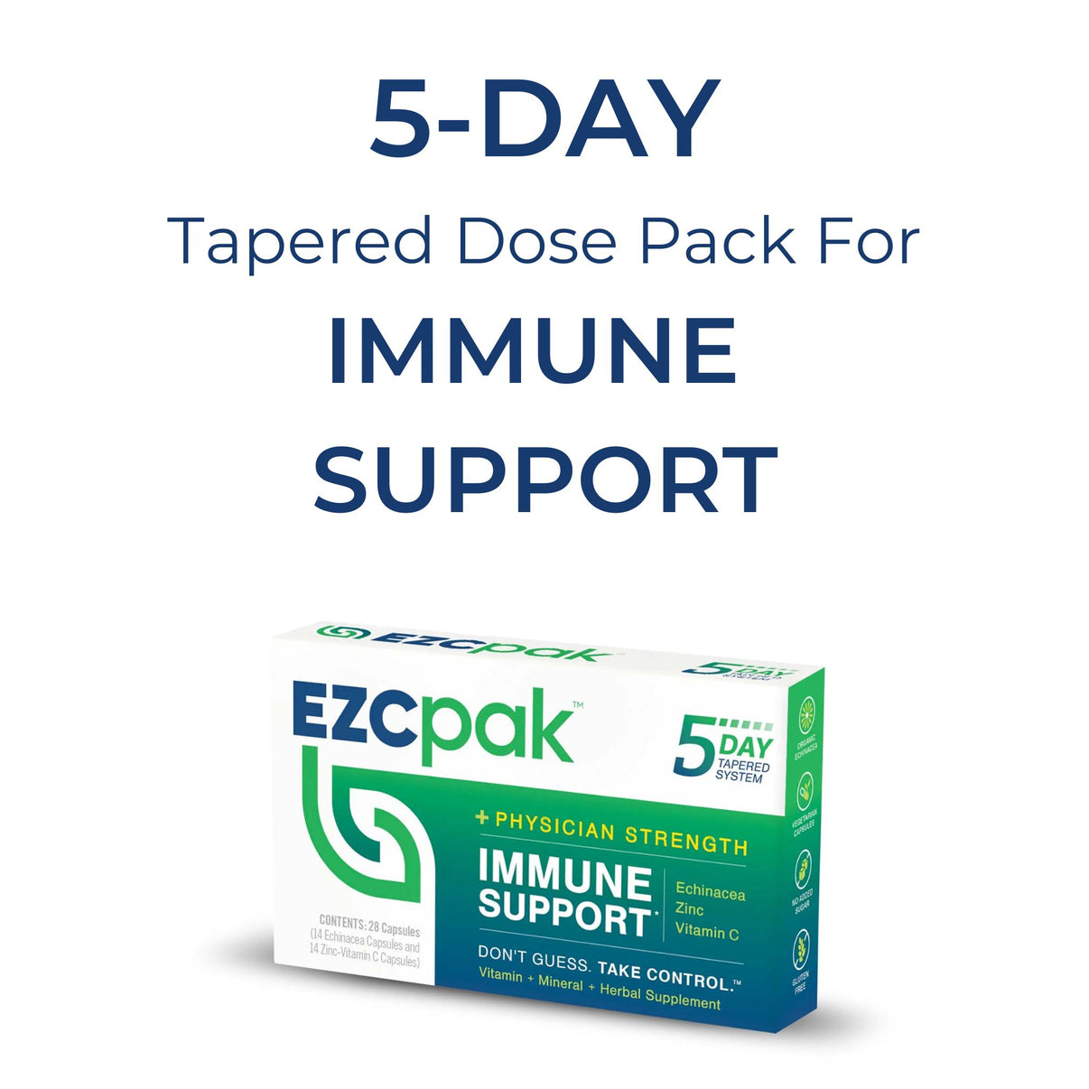 EZC Pak 5-Day Immune Support Pack - Echinacea Zinc Vitamin C
