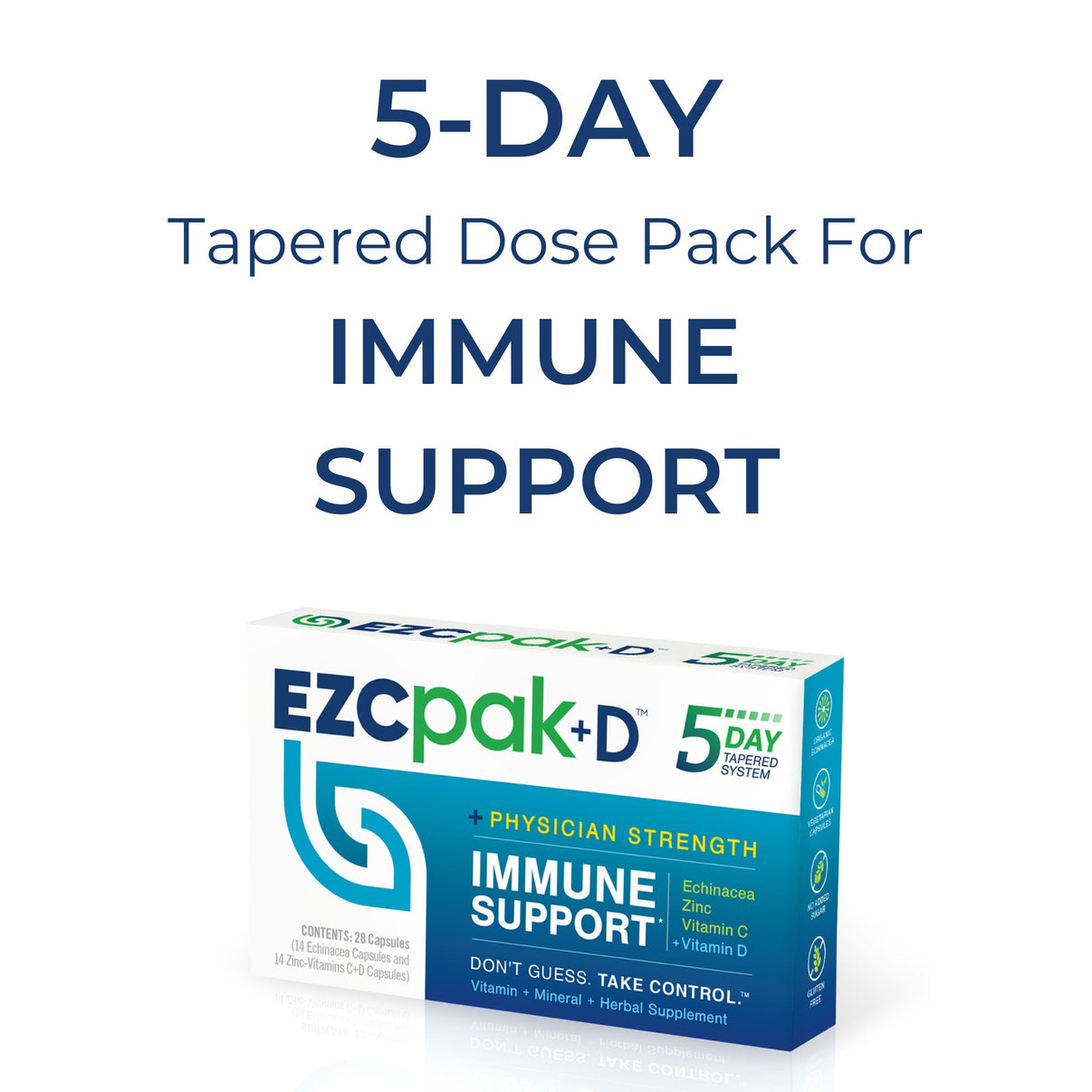 EZC Pak+D (EZC Pak + Vitamin D) - Echinacea Zinc Vitamin C and D